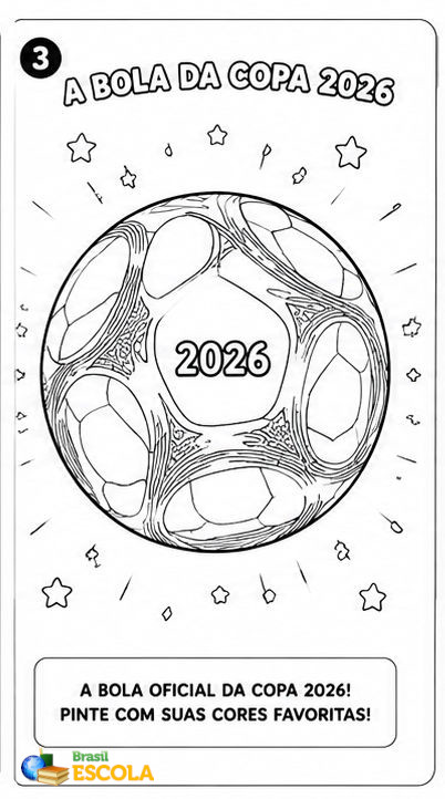 Desenhos para colorir: A bola da Copa do Mundo. Bola da Copa para pintar
